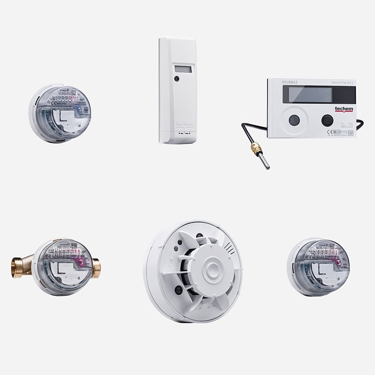 Präzise Techem Geräte mit Funk